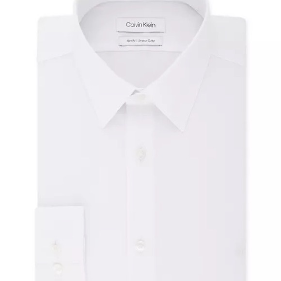 Calvin Klein | Shirts | Calvin Klein Mens Slimfit Stretch Flex Collar ...